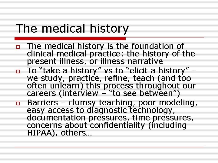 An Introduction to Narrative Medicine Tom Barber MD