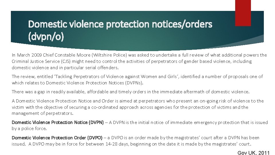 Domestic Abuse FORENSIC COGNITION VIOLENCE AND VICTIMS THURSDAY