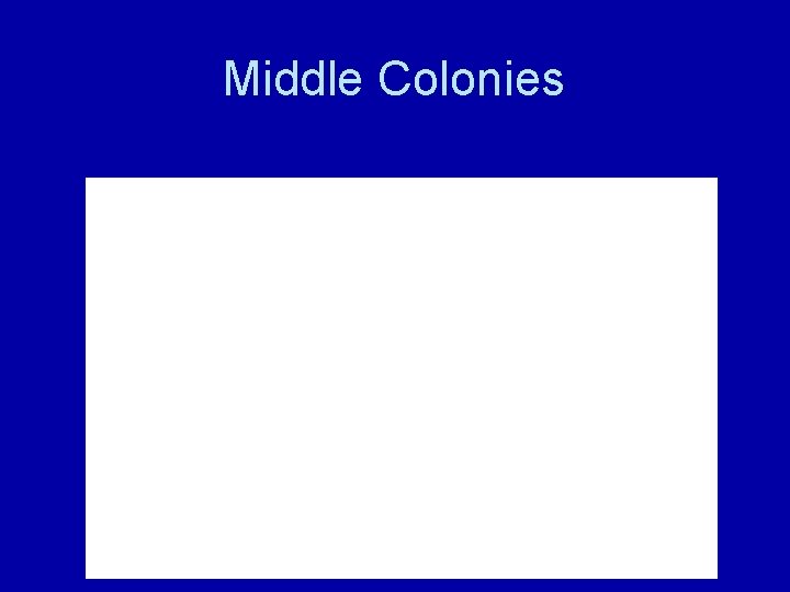 Warmup Using your early colonies chart complete the