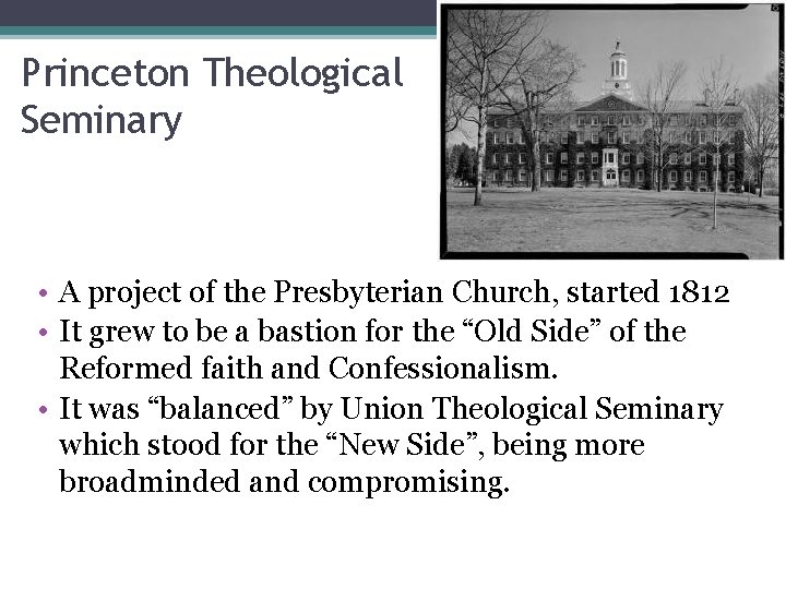 The History of Presbyterianism in the United States