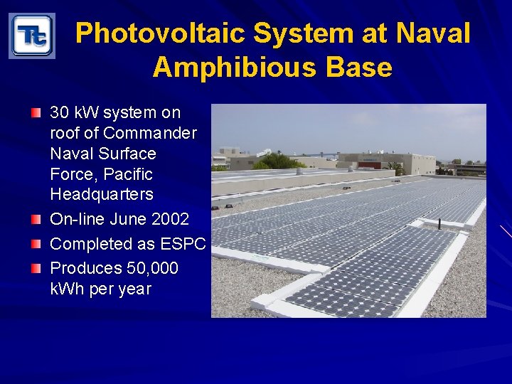 Navy Region Southwest Renewable Energy and Distributed Generation
