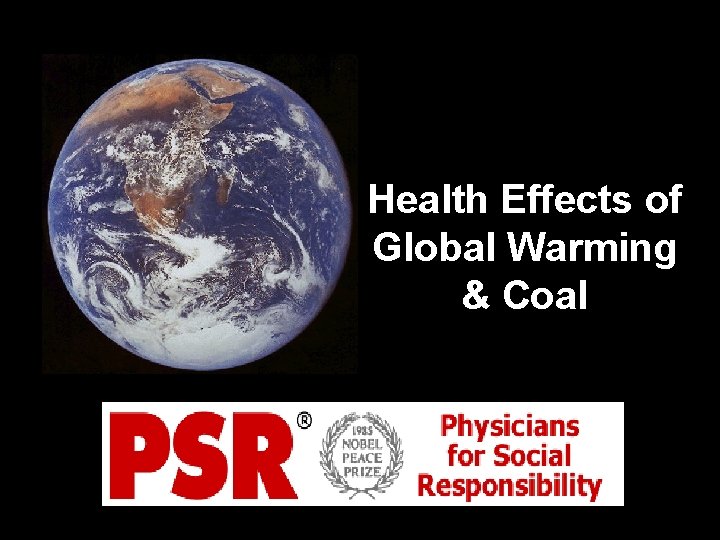 Health Effects of Global Warming Coal Overallthe health
