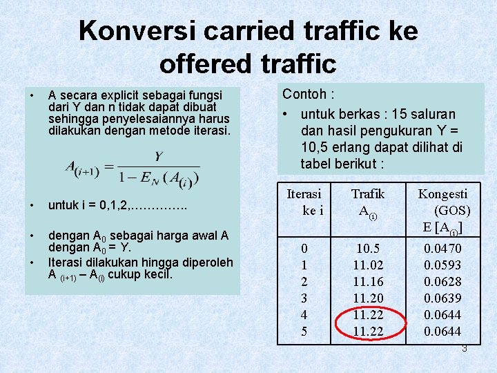 Pengukuran trafik dan Peramalan Trafik 1 Pengukuran trafik