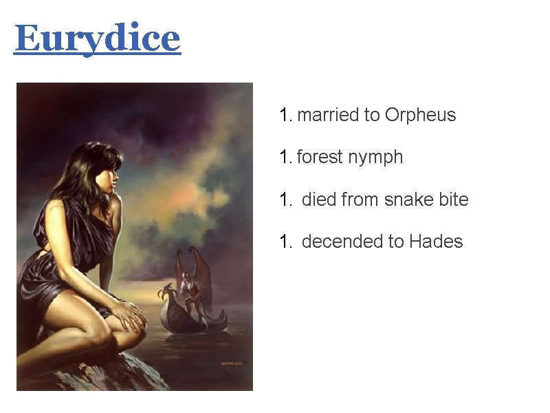 Orpheus and Eurydice Power Point by Jacey L