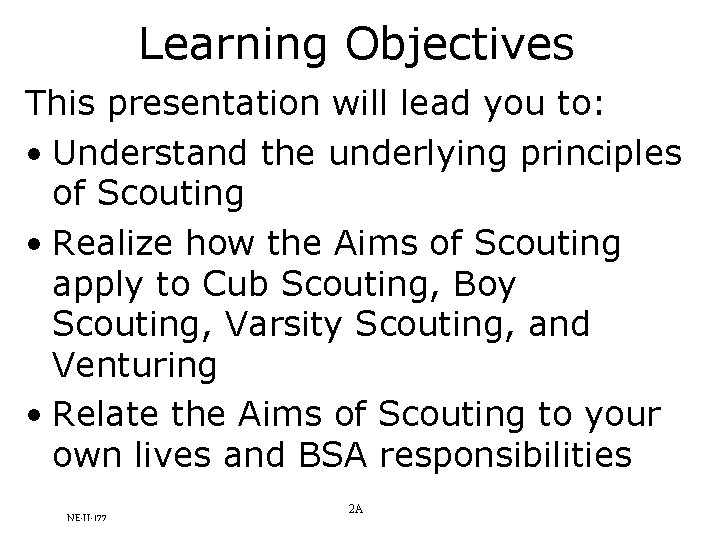 Aims Methods of Scouting Totem here Your Name