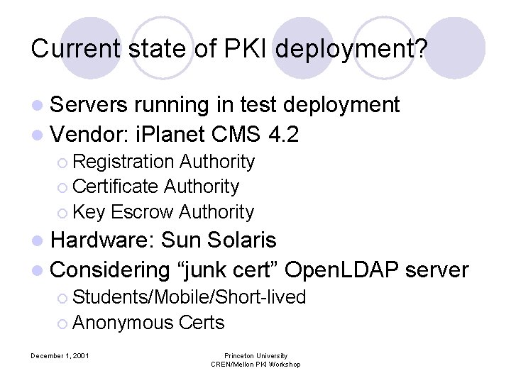 Princeton University The Cast Dan Oberst Director of