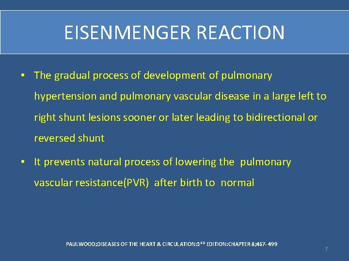 EISENMENGER SYNDROME DR SANDEEP R SR CARDIO 70