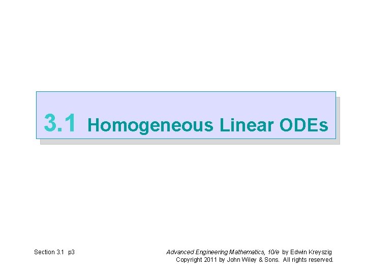 PART A Ordinary Differential Equations ODEs Part A