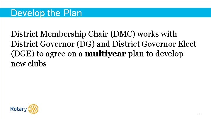 Forming A New ROTARY CLUB A Guide for