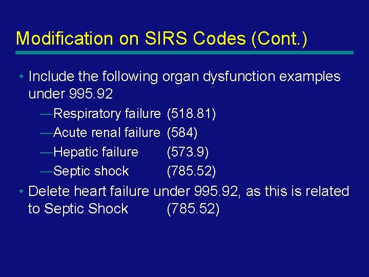 Promoting Clear Identification of Sepsis Severe Sepsis Septic