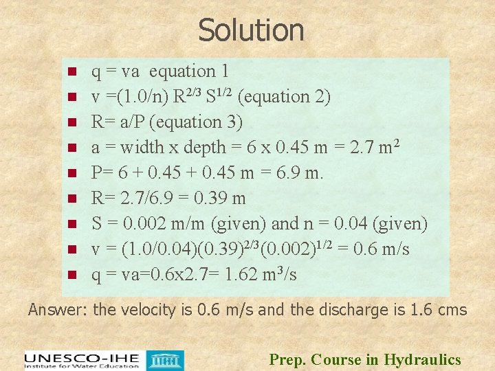 PART TWO CONTD E O AKINYEMI Prep Course