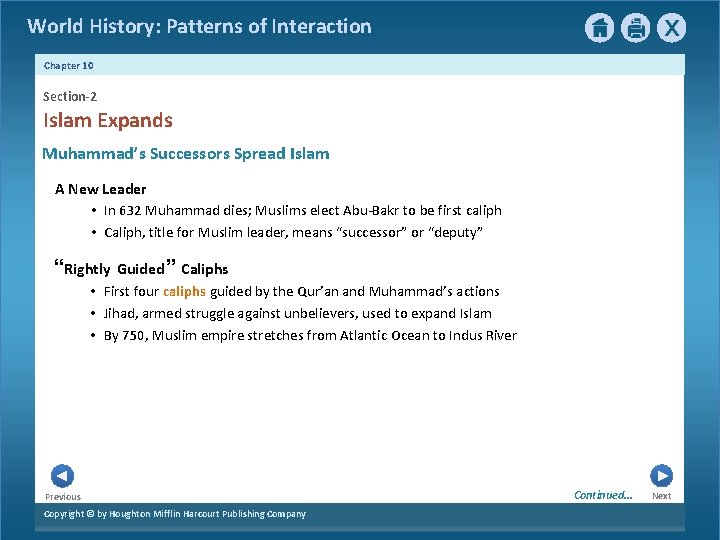 World History Patterns of Interaction Chapter 10 The