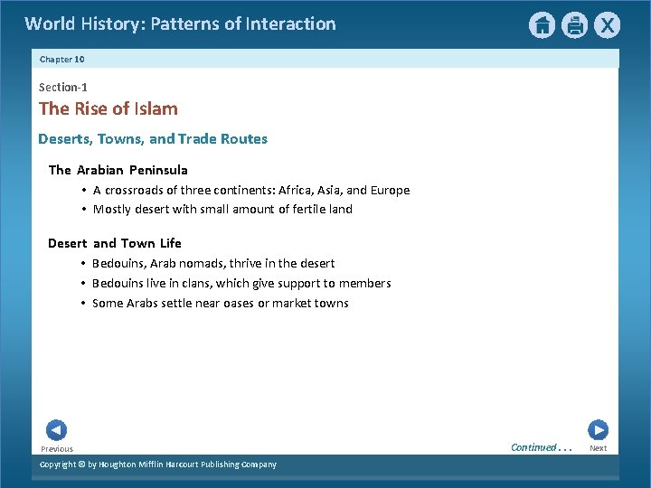 World History Patterns of Interaction Chapter 10 The