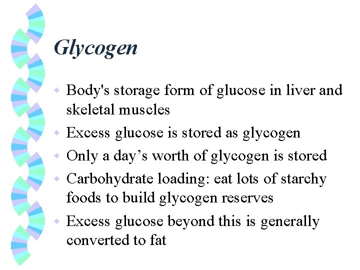 HUMAN NUTRITION The basic nutritional needs Supply energy