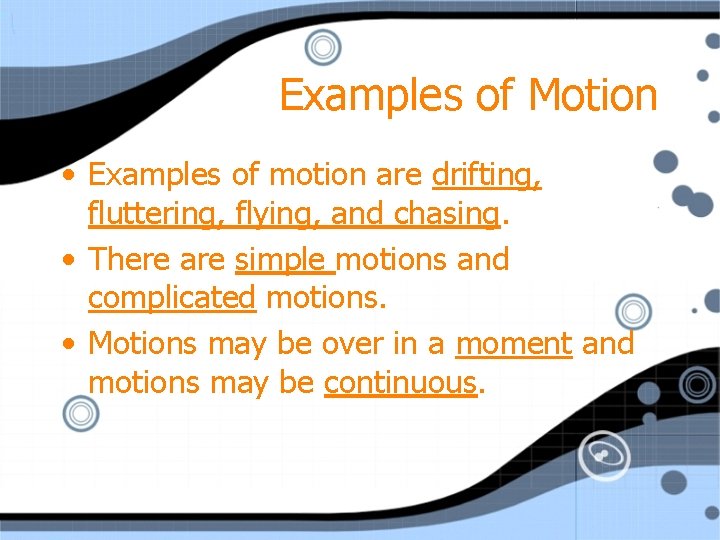 Describing and Measuring Motion Chapter 1 Section 1