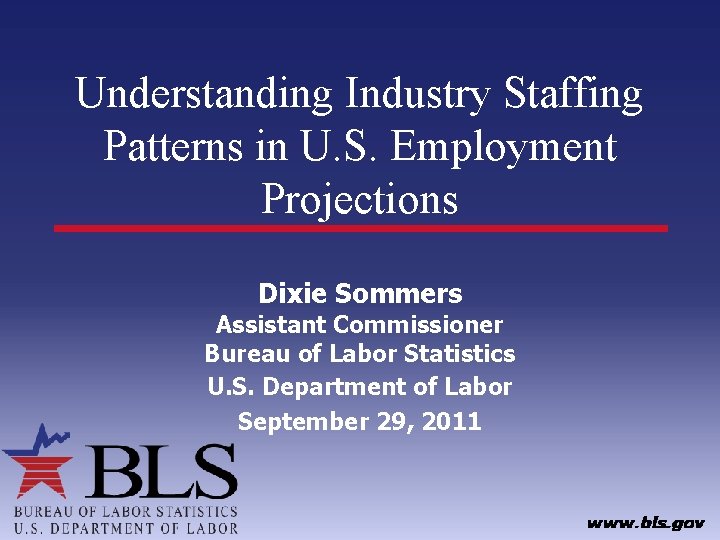 Understanding Industry Staffing Patterns in U S Employment
