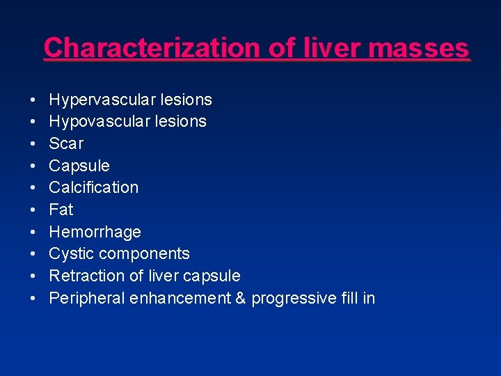 Detection of liver masses arterial phase imaging portal