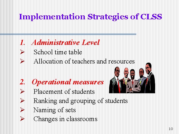 Cross Level Subject Setting Strategy 1 Cross Level