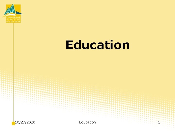 Education 10272020 Education 1 Before the Butler Act