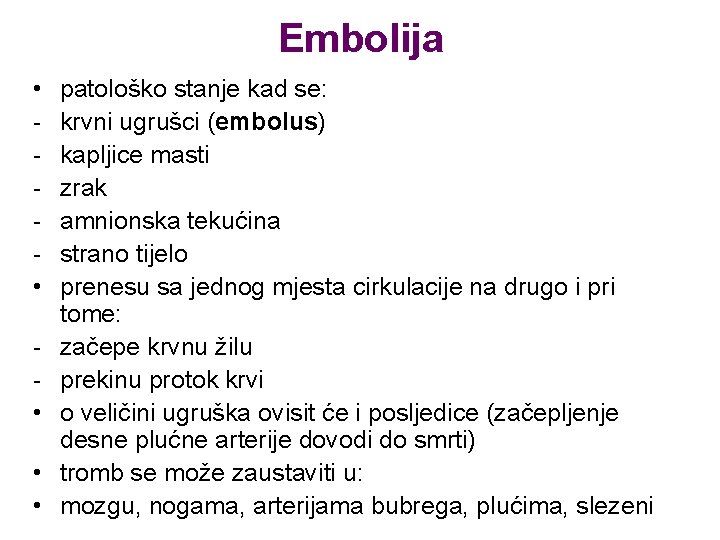 Bolesti krvnih ila krvi i krvotvornih organa pp