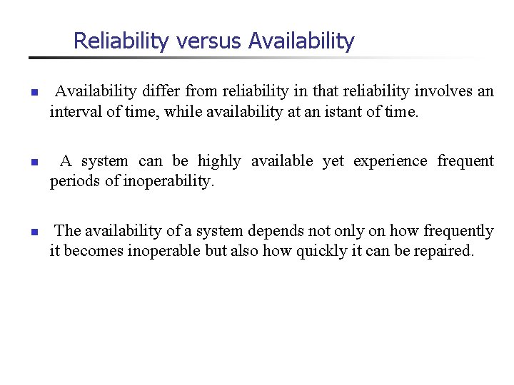 Introduction to Dependability slides made with the collaboration