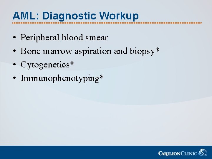 Cancers of the Bone Marrow A Clinical Perspective