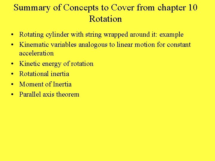 Lecture 7 Chapter 10 11 Rotation Inertia Rolling
