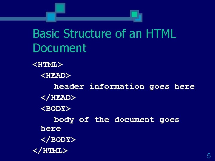 HTML and XML Behind Web Authoring Tools Objectives