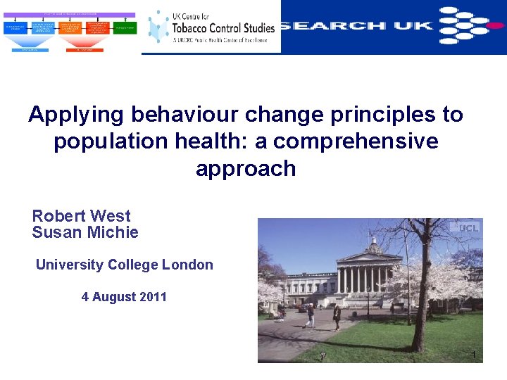 Applying behaviour change principles to population health a