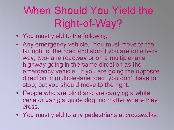 Chapter 2 Administrative traffic laws Lesson 1 2