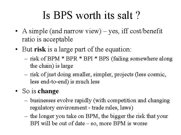 Are There Requirements for BPS Some questions about