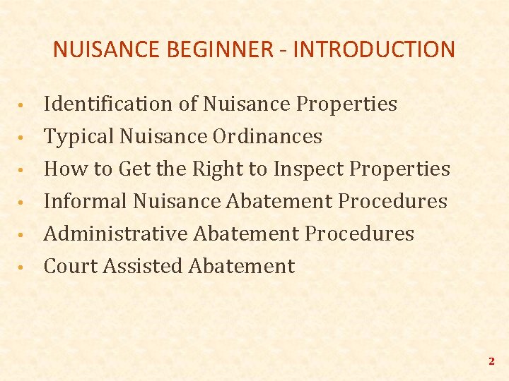 Nuisance Basics Cleaning Up Your City Mahlon Sorensen