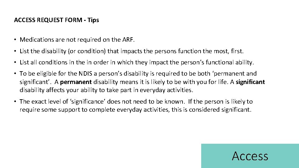 NDIS Health Preplanning Practice NDIS and Hospital Discharge