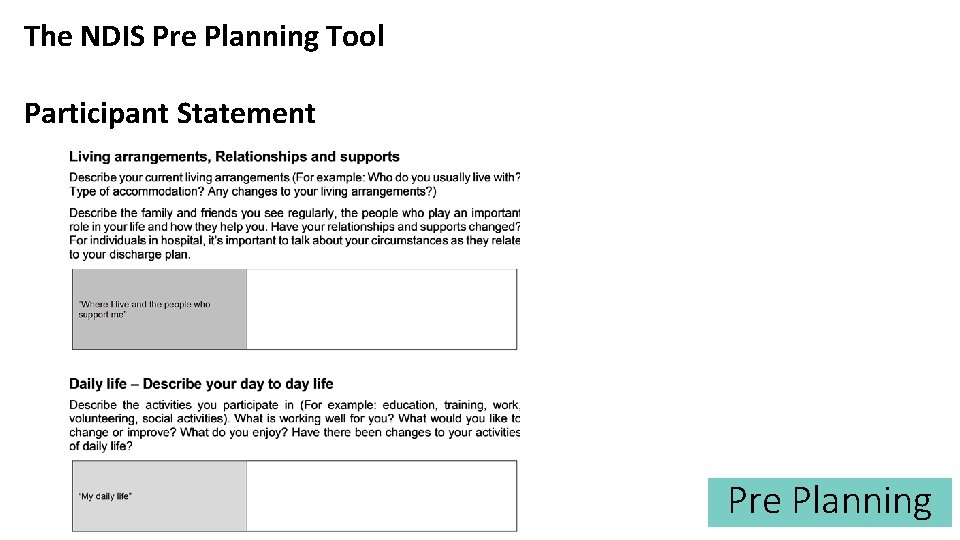 NDIS Health Preplanning Practice NDIS and Hospital Discharge