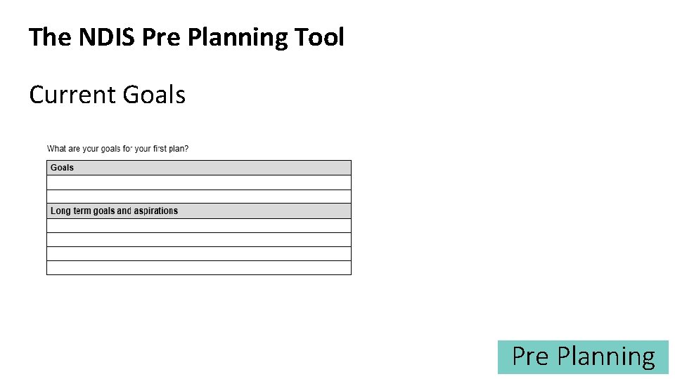NDIS Health Preplanning Practice NDIS and Hospital Discharge