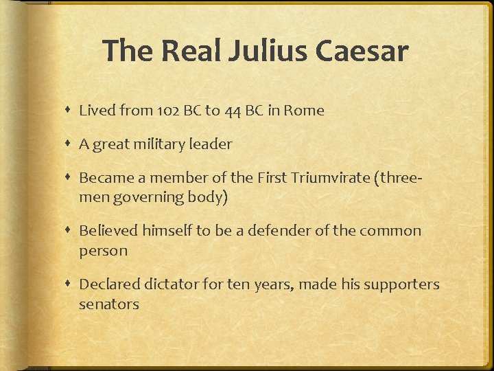 The Tragedy of Julius Caesar 1599 By William