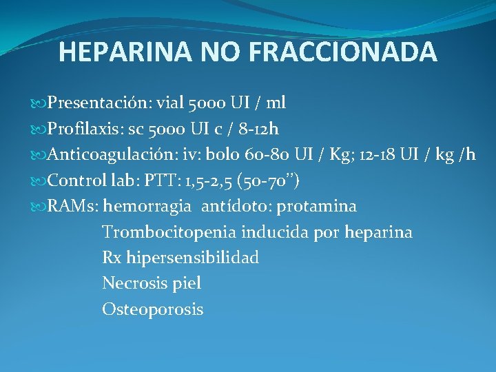 FACULTAD DE MEDICINA DEPARTAMENTO DE FARMACOLOGA CLNICA Y