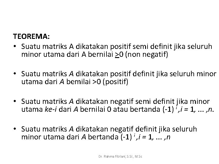 Fungsi Konveks dan Konkaf Dr Rahma Fitriani S