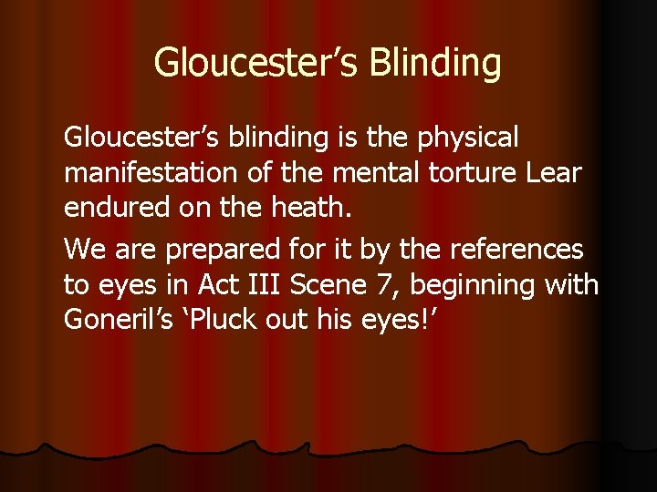 King Lear Sight and Blindness see better Lear