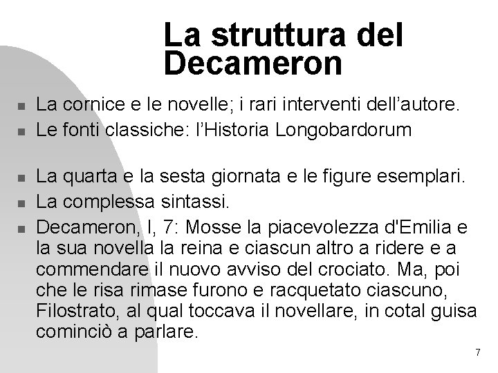 Letteratura italiana 3 Fabio Forner 1 Boccaccio n