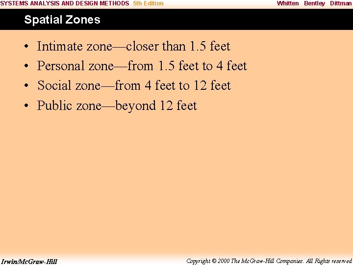 SYSTEMS ANALYSIS AND DESIGN METHODS 5 th Edition