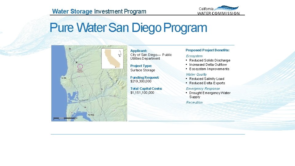 Water Storage Investment Program California WATER COMMISSION Kern