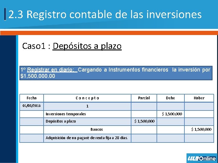 ACC 423 Contabilidad Intermedia III Inversiones Semana 2