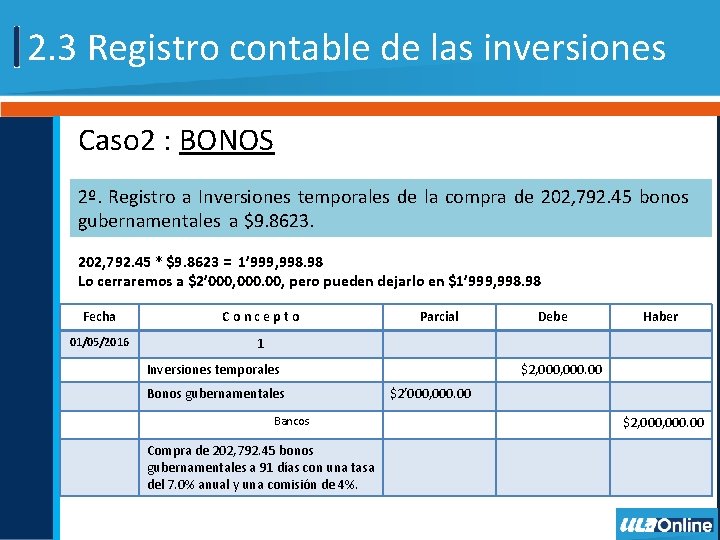 ACC 423 Contabilidad Intermedia III Inversiones Semana 2