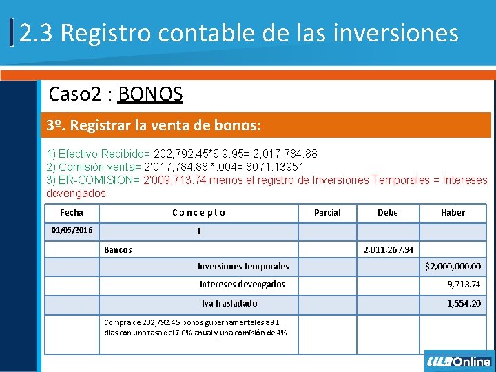 ACC 423 Contabilidad Intermedia III Inversiones Semana 2