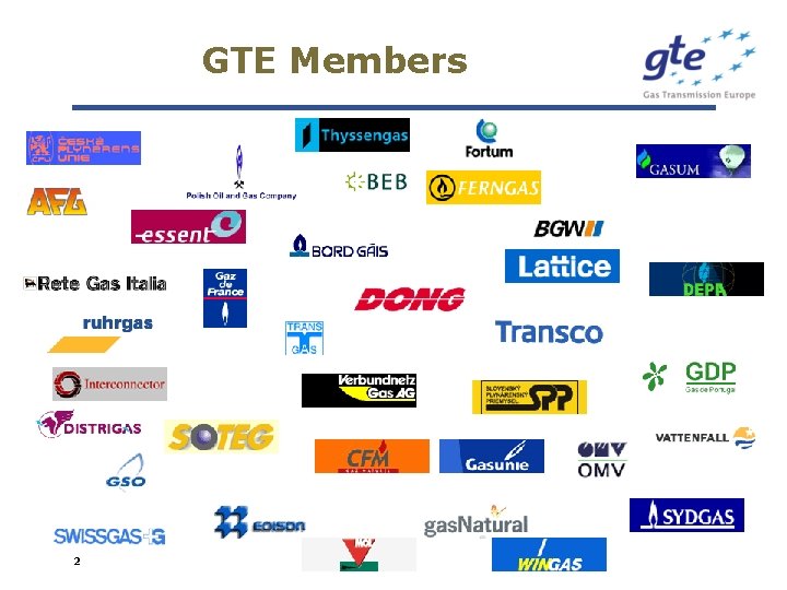 Gas Transmission Europe European wide body representing crossborder