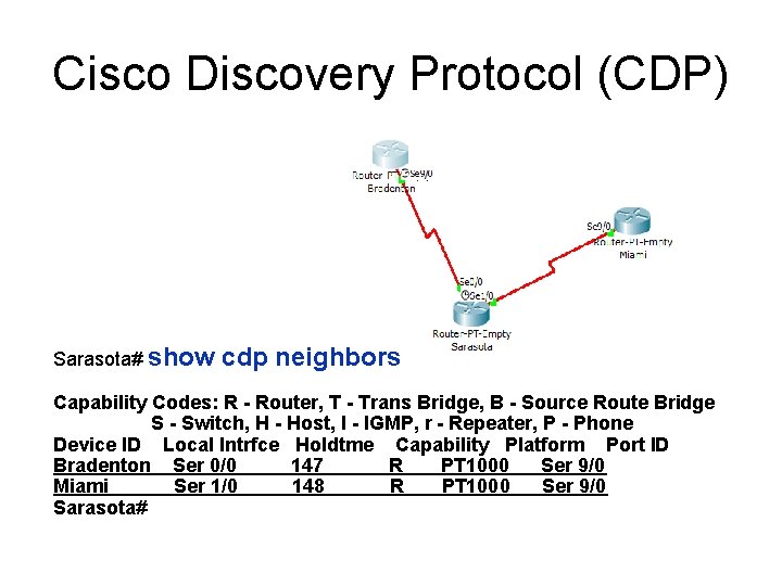 CCNA 2 Chapter 4 Learning about other Devices