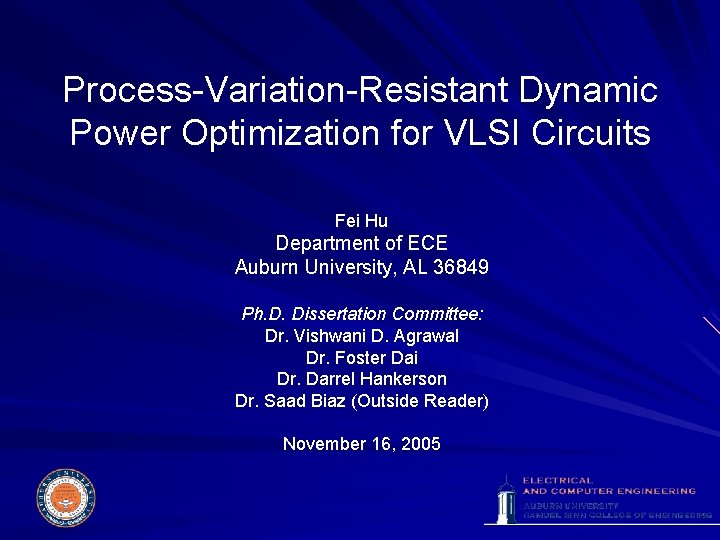 ProcessVariationResistant Dynamic Power Optimization for VLSI Circuits Fei