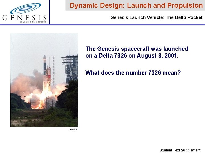 Dynamic Design Launch and Propulsion Genesis Launch Vehicle