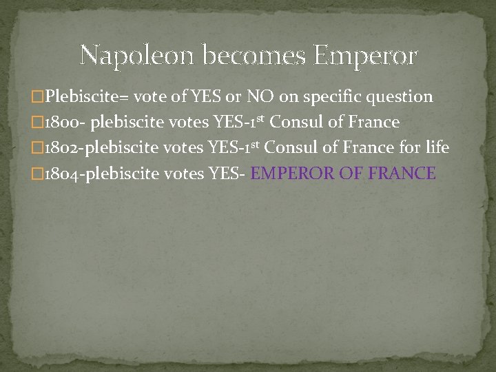 The Napoleonic Era 1799 1815 Napoleon Bonparte 1769